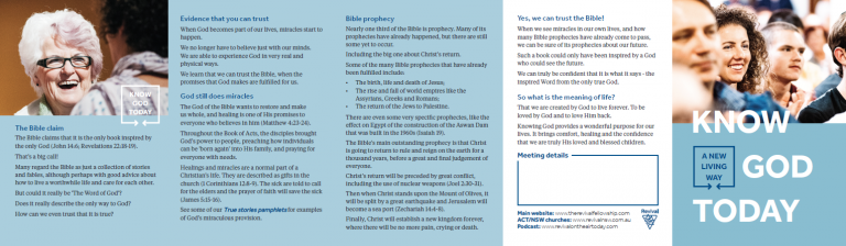 Pamphlets and cards : Revival Fellowship NSW & ACT